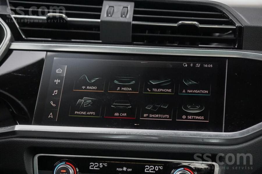 Grey Audi Q3 2020 in Riga, with an engine capacity of 2.00 L and mileage of 181 thousand km for 21990 €, photo 19 on AUTOMOTO.COM.LV