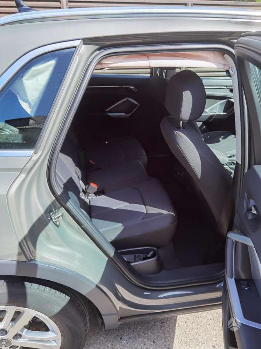 Grey Audi Q3 2020 in Kaunas, with an engine capacity of 1.50 L and mileage of 82 thousand km for 12300 €, photo 16 on AUTOMOTO.COM.LV