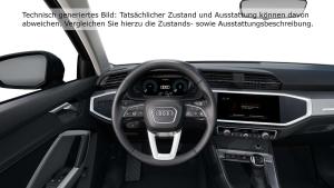 Grey Audi Q3 2021 in Kaunas, with an engine capacity of 1.40 L and mileage of 72 thousand km for 27375 €, photo 15 on AUTOMOTO.COM.LV