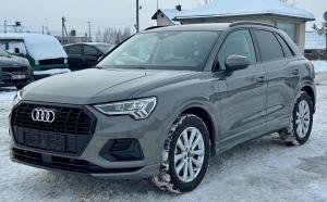 Pelēks Audi Q3 2021 Viļņa, ar dzinēja tilpumu 1.50 L un nobraukumu 33 tūkst. km par 29300 €, foto  vietnē AUTOMOTO.COM.LV