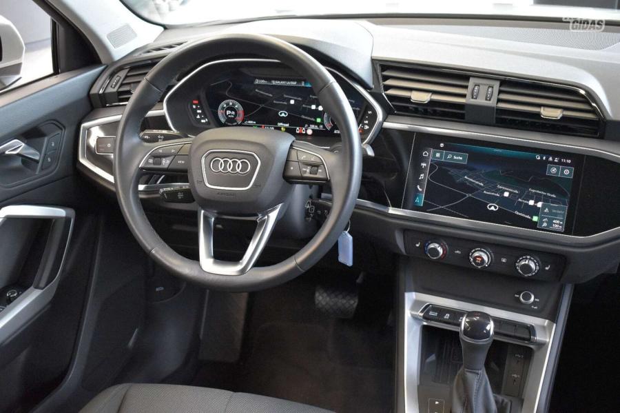 Grey Audi Q3 2022 in Kaunas, with an engine capacity of 2.00 L and mileage of 59 thousand km for 33197 €, photo 10 on AUTOMOTO.COM.LV