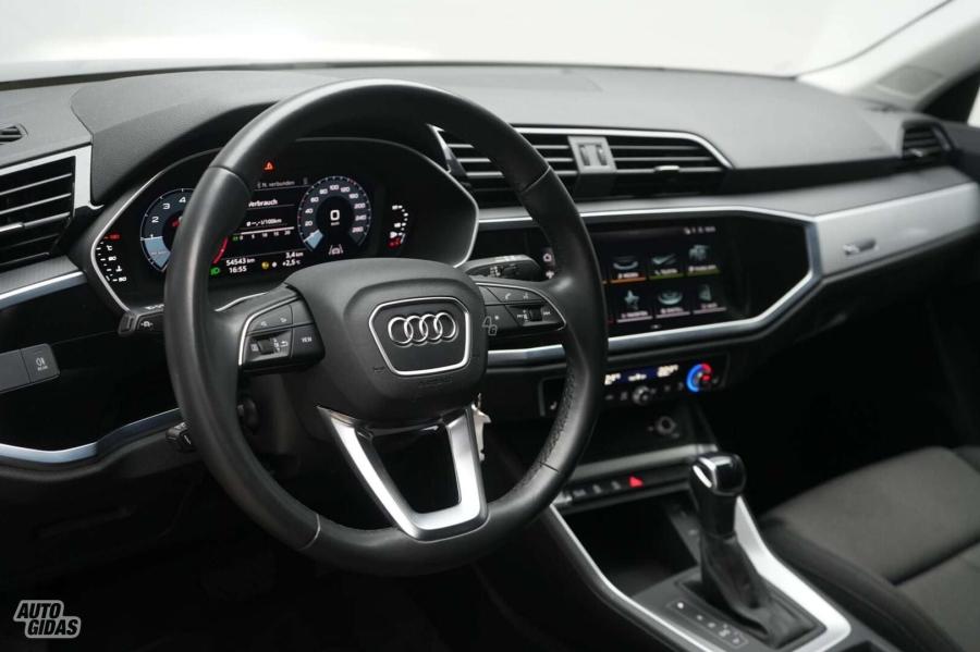 Grey Audi Q3 2022 in Kaunas, with an engine capacity of 1.50 L and mileage of 54 thousand km for 31072 €, photo 12 on AUTOMOTO.COM.LV