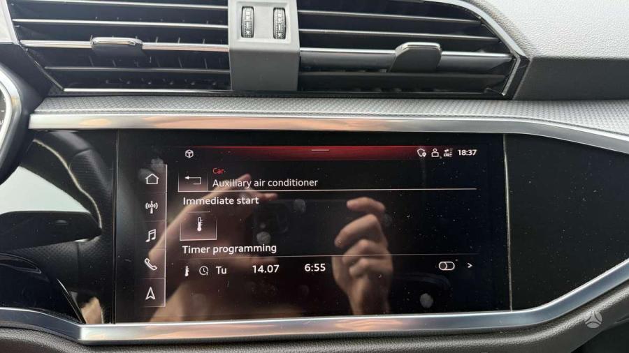 Pelēks Audi Q3 2022 Viļņa, ar dzinēja tilpumu 1.40 L un nobraukumu 147 tūkst. km par 23790 €, foto 26 vietnē AUTOMOTO.COM.LV