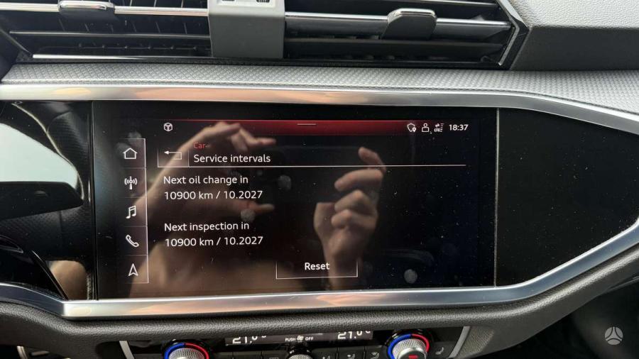 Pelēks Audi Q3 2022 Viļņa, ar dzinēja tilpumu 1.40 L un nobraukumu 147 tūkst. km par 23790 €, foto 31 vietnē AUTOMOTO.COM.LV