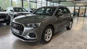Pelēks Audi Q3 2022 Rīga, ar dzinēja tilpumu 2.00 L un nobraukumu 19 tūkst. km par 26900 €, foto  vietnē AUTOMOTO.COM.LV