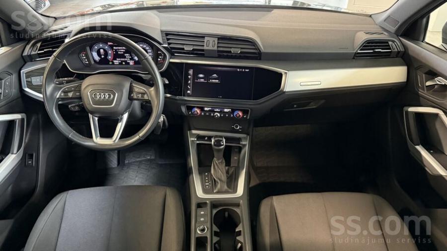 Pelēks Audi Q3 2022 Rīga, ar dzinēja tilpumu 2.00 L un nobraukumu 19 tūkst. km par 26900 €, foto 20 vietnē AUTOMOTO.COM.LV