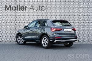 Grey Audi Q3 2023 in Riga, with an engine capacity of 2.00 L and mileage of 57 thousand km for 27950 €, photo 4 on AUTOMOTO.COM.LV