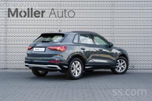 Grey Audi Q3 2023 in Riga, with an engine capacity of 2.00 L and mileage of 57 thousand km for 27950 €, photo 5 on AUTOMOTO.COM.LV