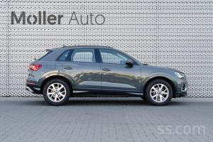 Grey Audi Q3 2023 in Riga, with an engine capacity of 2.00 L and mileage of 57 thousand km for 27950 €, photo 6 on AUTOMOTO.COM.LV