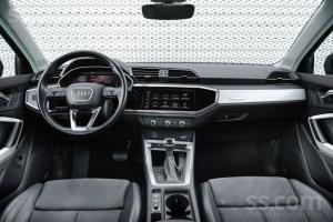 Grey Audi Q3 2023 in Riga, with an engine capacity of 2.00 L and mileage of 57 thousand km for 27950 €, photo 7 on AUTOMOTO.COM.LV