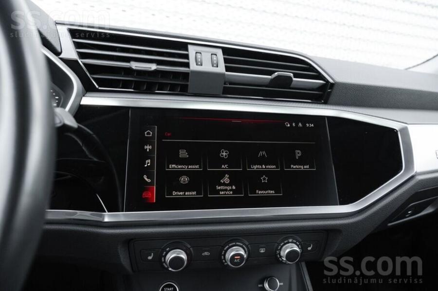Grey Audi Q3 2023 in Riga, with an engine capacity of 2.00 L and mileage of 57 thousand km for 27950 €, photo 19 on AUTOMOTO.COM.LV