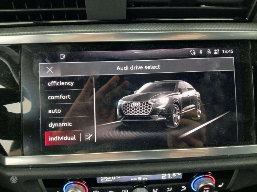 Pelēks Audi Q3 2023 Viļņa, ar dzinēja tilpumu 1.50 L un nobraukumu 154 tūkst. km par 25035 €, foto 21 vietnē AUTOMOTO.COM.LV