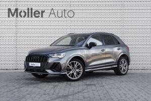 Pelēks Audi Q3 2023 Mārupe, ar dzinēja tilpumu 1.40 L un nobraukumu 124 tūkst. km par 31250 €, foto  vietnē AUTOMOTO.COM.LV