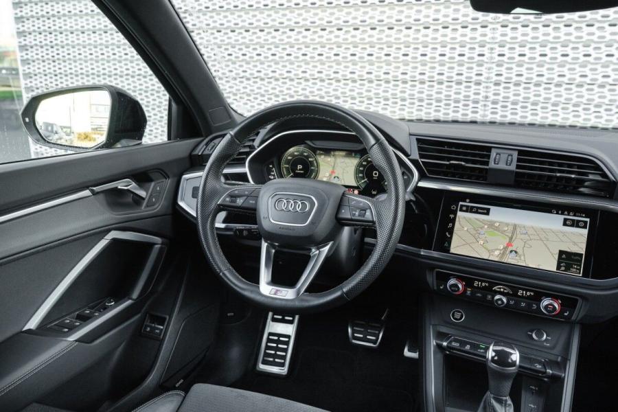 Pelēks Audi Q3 2023 Mārupe, ar dzinēja tilpumu 1.40 L un nobraukumu 124 tūkst. km par 31250 €, foto 31 vietnē AUTOMOTO.COM.LV