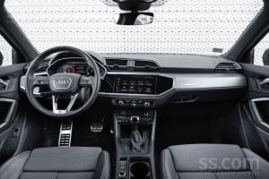 Pelēks Audi Q3 2024 Rīga, ar dzinēja tilpumu 2.00 L un nobraukumu 24 tūkst. km par 39900 €, foto 7 vietnē AUTOMOTO.COM.LV
