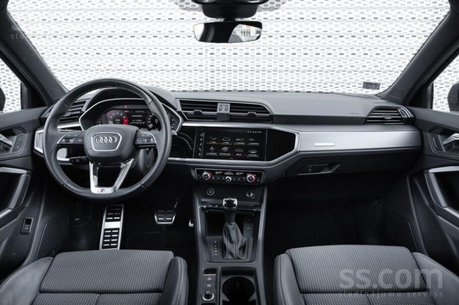 Pelēks Audi Q3 2024 Rīga, ar dzinēja tilpumu 2.00 L un nobraukumu 24 tūkst. km par 39900 €, foto 7 vietnē AUTOMOTO.COM.LV