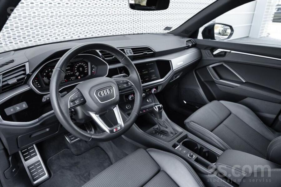 Pelēks Audi Q3 2024 Rīga, ar dzinēja tilpumu 2.00 L un nobraukumu 24 tūkst. km par 39900 €, foto 13 vietnē AUTOMOTO.COM.LV