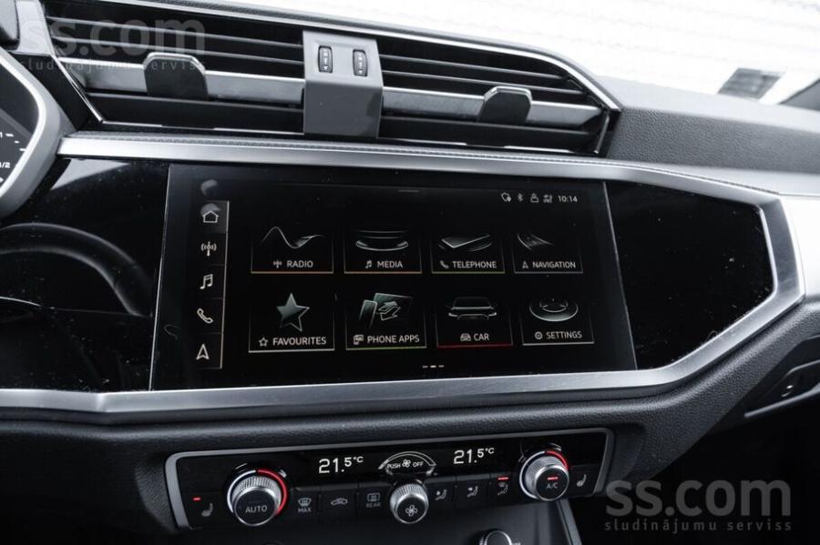 Pelēks Audi Q3 2024 Rīga, ar dzinēja tilpumu 2.00 L un nobraukumu 24 tūkst. km par 39900 €, foto 19 vietnē AUTOMOTO.COM.LV