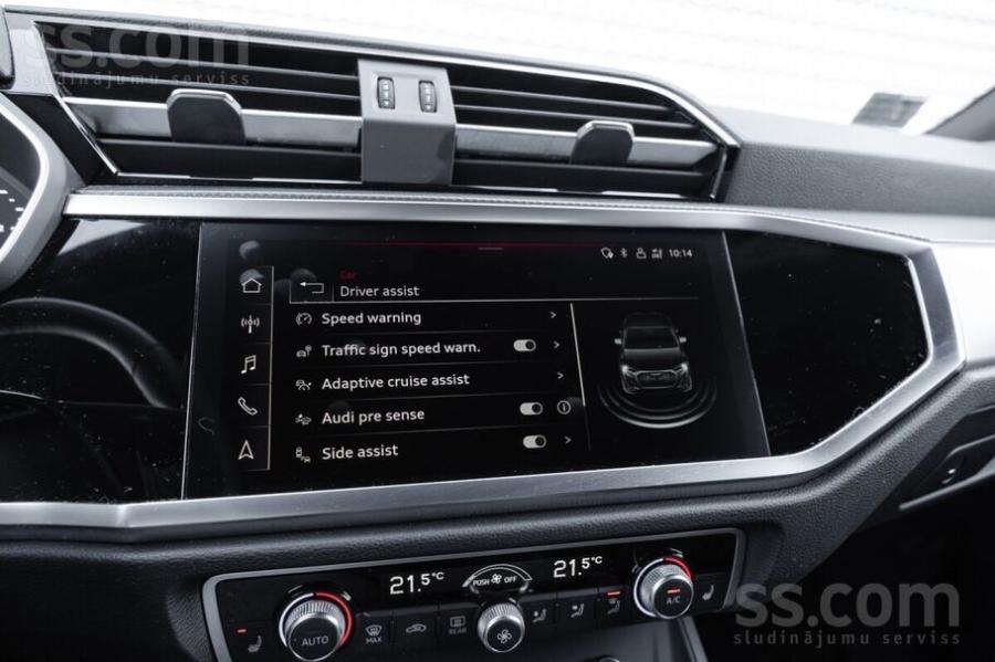 Pelēks Audi Q3 2024 Rīga, ar dzinēja tilpumu 2.00 L un nobraukumu 24 tūkst. km par 39900 €, foto 22 vietnē AUTOMOTO.COM.LV