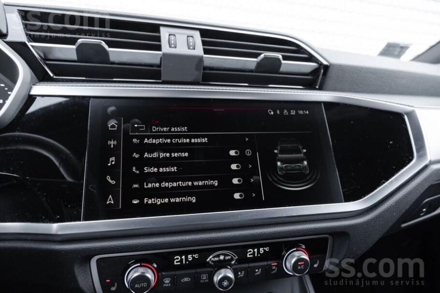Pelēks Audi Q3 2024 Rīga, ar dzinēja tilpumu 2.00 L un nobraukumu 24 tūkst. km par 39900 €, foto 23 vietnē AUTOMOTO.COM.LV