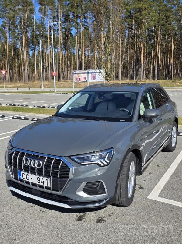 Grey Audi Q3 2025 in Riga, with an engine capacity of 1.50 L and mileage of 13 thousand km for 32500 €, photo 1 on AUTOMOTO.COM.LV