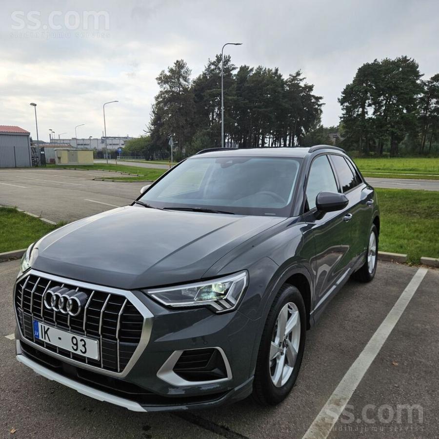 Grey Audi Q3 2025 in Riga, with an engine capacity of 1.50 L and mileage of 19 thousand km for 34700 €, photo 1 on AUTOMOTO.COM.LV