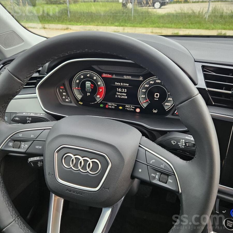 Grey Audi Q3 2025 in Riga, with an engine capacity of 1.50 L and mileage of 19 thousand km for 34700 €, photo 8 on AUTOMOTO.COM.LV