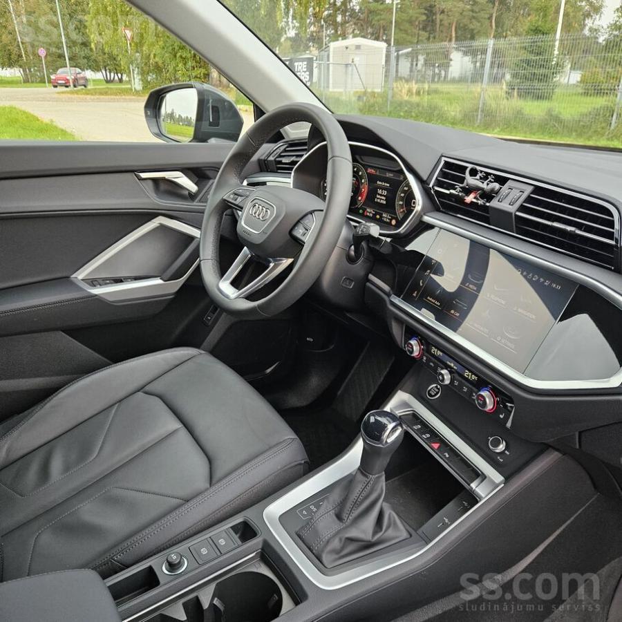 Grey Audi Q3 2025 in Riga, with an engine capacity of 1.50 L and mileage of 19 thousand km for 34700 €, photo 9 on AUTOMOTO.COM.LV
