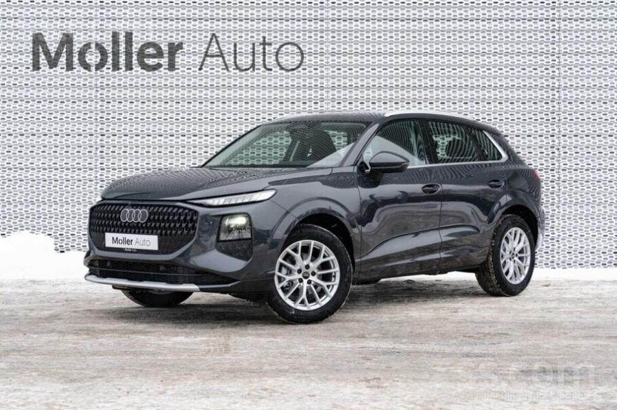 Pelēks Audi Q3 2026 Rīga, ar dzinēja tilpumu 1.50 L un nobraukumu 4 tūkst. km par 42900 €, foto 1 vietnē AUTOMOTO.COM.LV