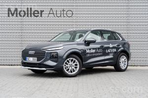 Pelēks Audi Q3 2026 Rīga, ar dzinēja tilpumu 1.50 L un nobraukumu 2 tūkst. km par 39700 €, foto  vietnē AUTOMOTO.COM.LV