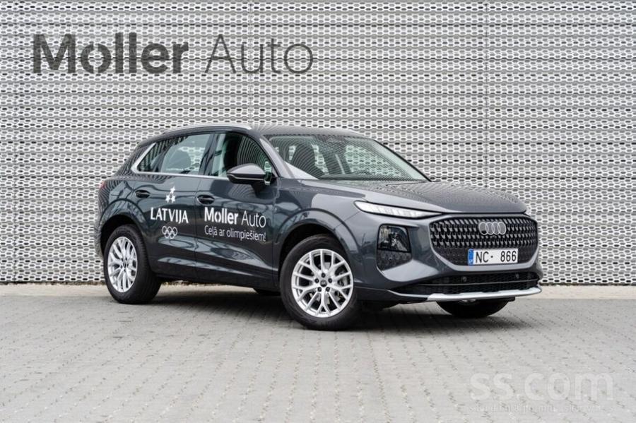 Pelēks Audi Q3 2026 Rīga, ar dzinēja tilpumu 1.50 L un nobraukumu 2 tūkst. km par 39700 €, foto 3 vietnē AUTOMOTO.COM.LV