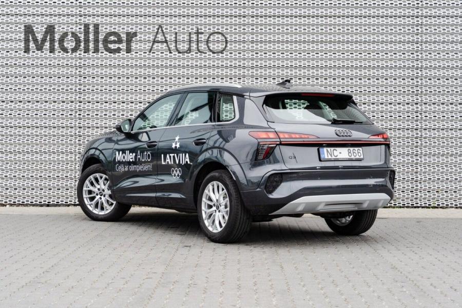 Grey Audi Q3 2026 in Marupe, with an engine capacity of 1.50 L and mileage of 2 thousand km for 39700 €, photo 4 on AUTOMOTO.COM.LV