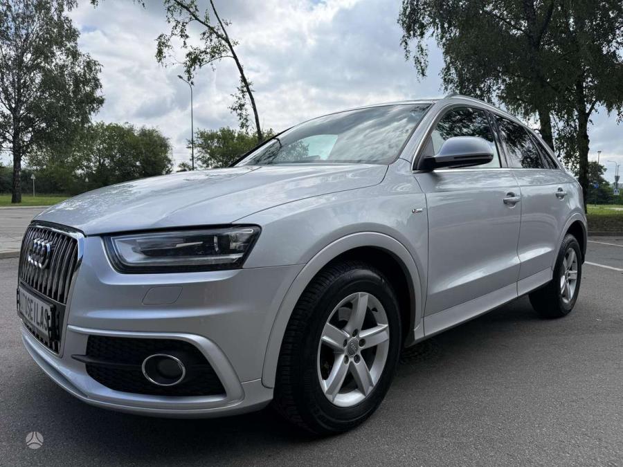 Pelēks Audi Q3 2013 Kauņa, ar dzinēja tilpumu 2.00 L un nobraukumu 319 tūkst. km par 8555 €, foto 1 vietnē AUTOMOTO.COM.LV