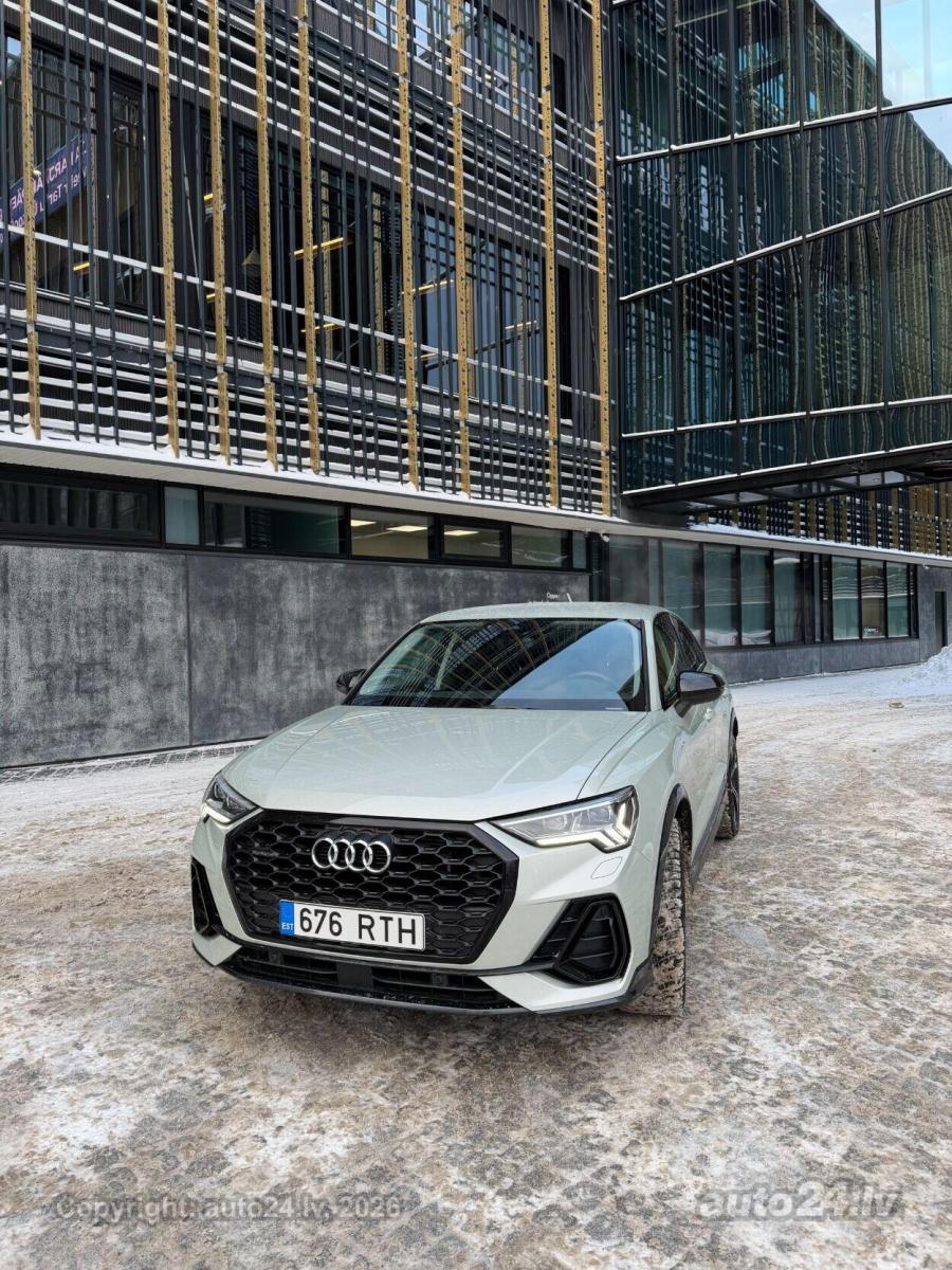 Grey Audi Q3 2020 in Tartu, with an engine capacity of 2.00 L and mileage of 74 thousand km for 26999 €, photo 8 on AUTOMOTO.COM.LV