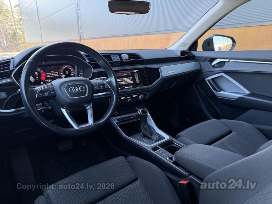 Grey Audi Q3 2021 in Tallinn, with an engine capacity of 1.50 L and mileage of 104 thousand km for 25490 €, photo 7 on AUTOMOTO.COM.LV