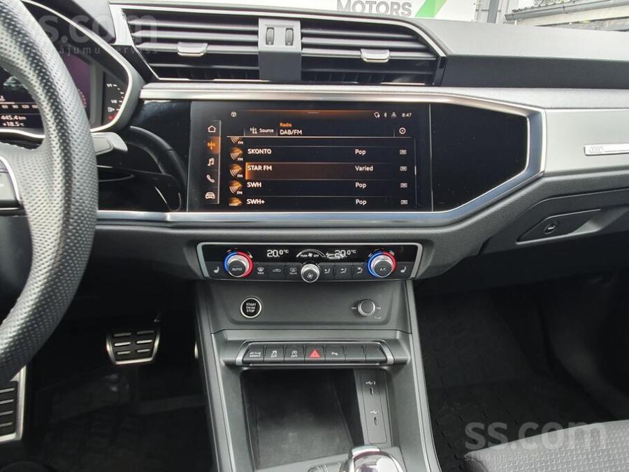 Pelēks Audi Q3 2023 Rīga, ar dzinēja tilpumu 1.50 L un nobraukumu 41 tūkst. km par 32500 €, foto 17 vietnē AUTOMOTO.COM.LV