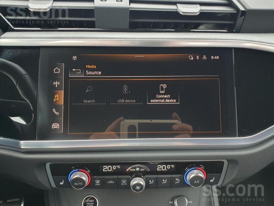 Pelēks Audi Q3 2023 Rīga, ar dzinēja tilpumu 1.50 L un nobraukumu 41 tūkst. km par 32500 €, foto 19 vietnē AUTOMOTO.COM.LV