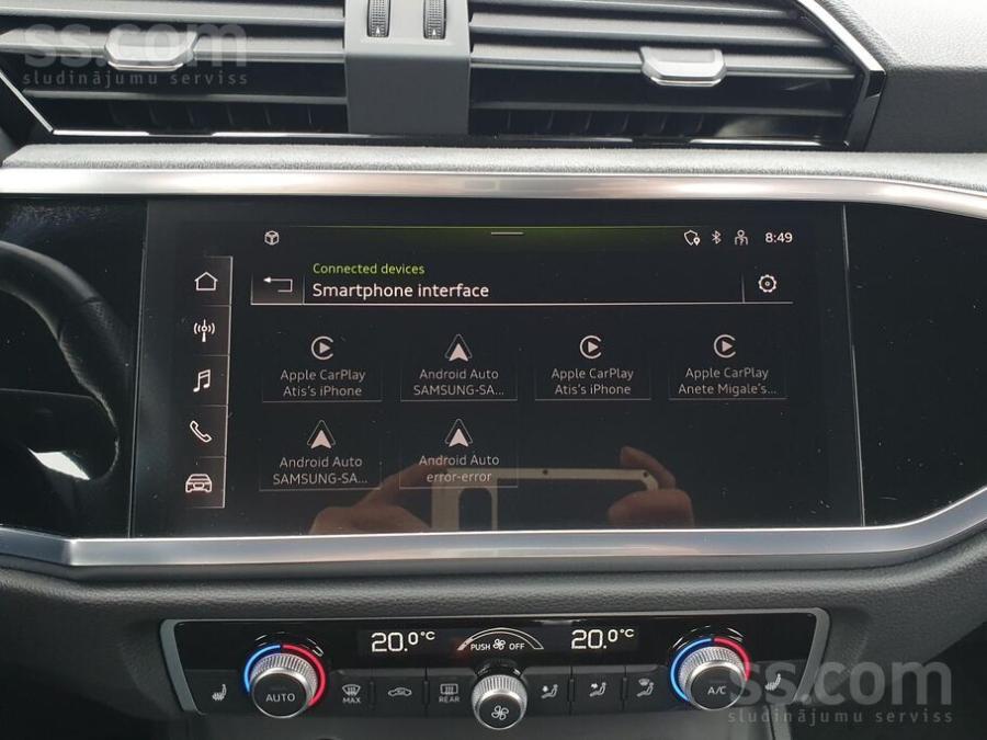 Pelēks Audi Q3 2023 Rīga, ar dzinēja tilpumu 1.50 L un nobraukumu 41 tūkst. km par 32500 €, foto 20 vietnē AUTOMOTO.COM.LV