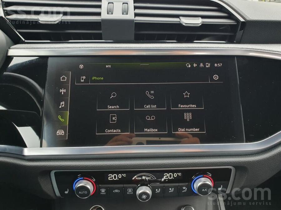 Pelēks Audi Q3 2023 Rīga, ar dzinēja tilpumu 1.50 L un nobraukumu 41 tūkst. km par 32500 €, foto 23 vietnē AUTOMOTO.COM.LV