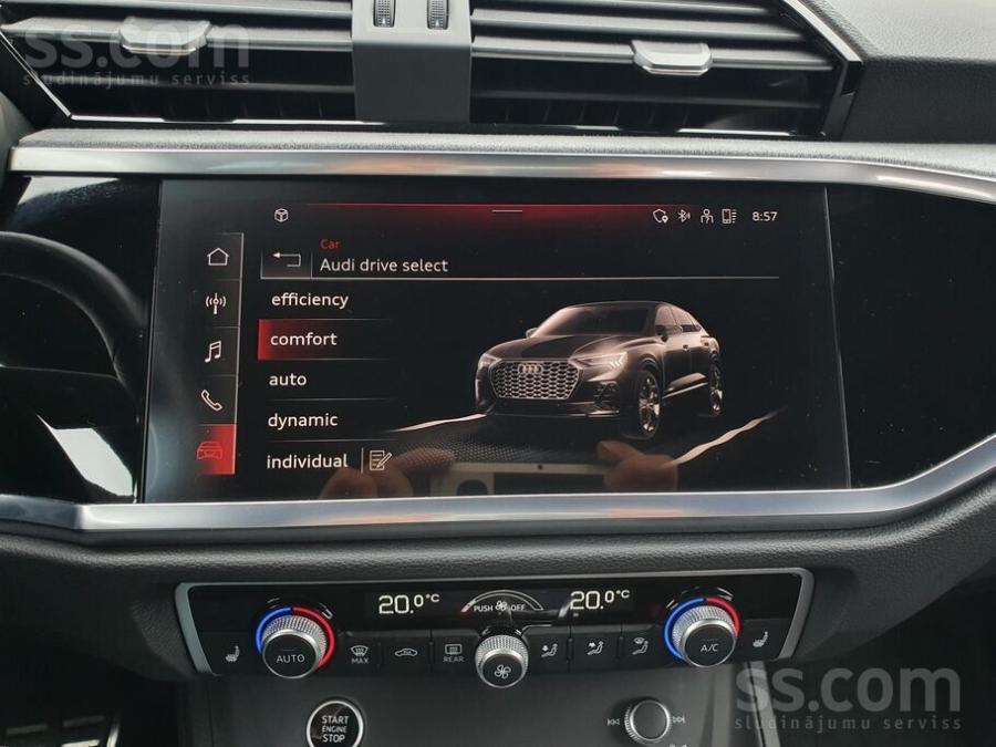 Pelēks Audi Q3 2023 Rīga, ar dzinēja tilpumu 1.50 L un nobraukumu 41 tūkst. km par 32500 €, foto 25 vietnē AUTOMOTO.COM.LV