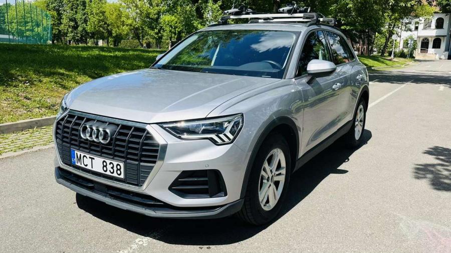 Pelēks Audi Q3 2023 Kauņa, ar dzinēja tilpumu 1.50 L un nobraukumu 19 tūkst. km par 28750 €, foto 3 vietnē AUTOMOTO.COM.LV