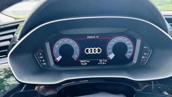 Grey Audi Q3 2023 in Kaunas, with an engine capacity of 1.50 L and mileage of 19 thousand km for 28750 €, photo 7 on AUTOMOTO.COM.LV