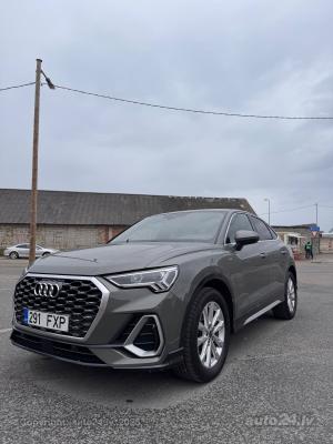 Pelēks Audi Q3 2024 Tallina, ar dzinēja tilpumu 1.50 L un nobraukumu 17 tūkst. km par 34000 €, foto  vietnē AUTOMOTO.COM.LV