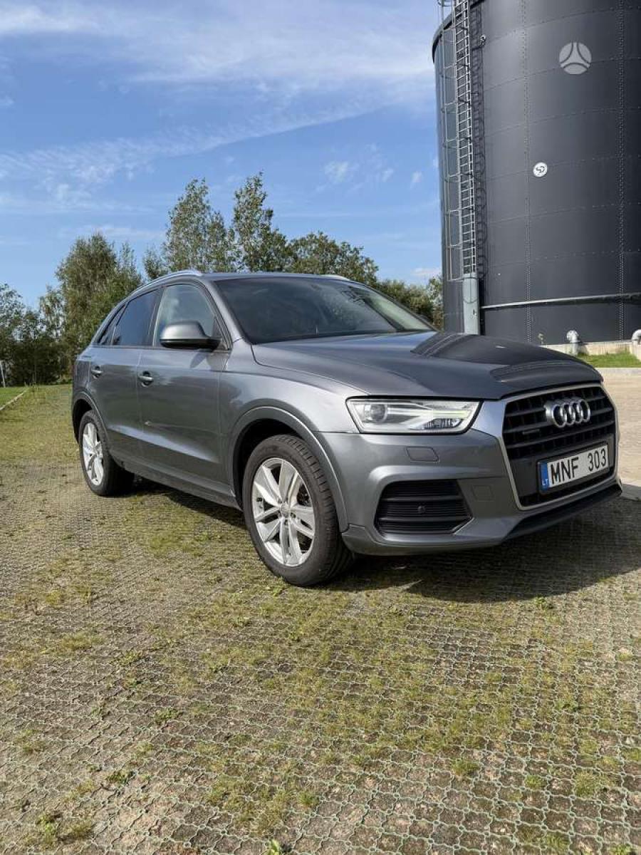 Pelēks Audi Q3 2016 Viļņa, ar dzinēja tilpumu 2.00 L un nobraukumu 95 tūkst. km par 13500 €, foto 3 vietnē AUTOMOTO.COM.LV