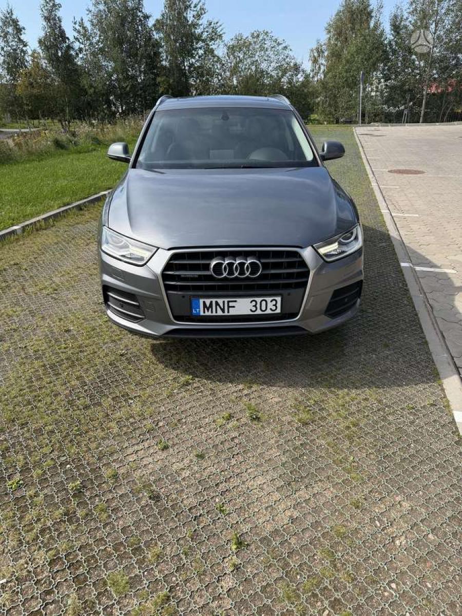 Pelēks Audi Q3 2016 Viļņa, ar dzinēja tilpumu 2.00 L un nobraukumu 95 tūkst. km par 13500 €, foto 4 vietnē AUTOMOTO.COM.LV