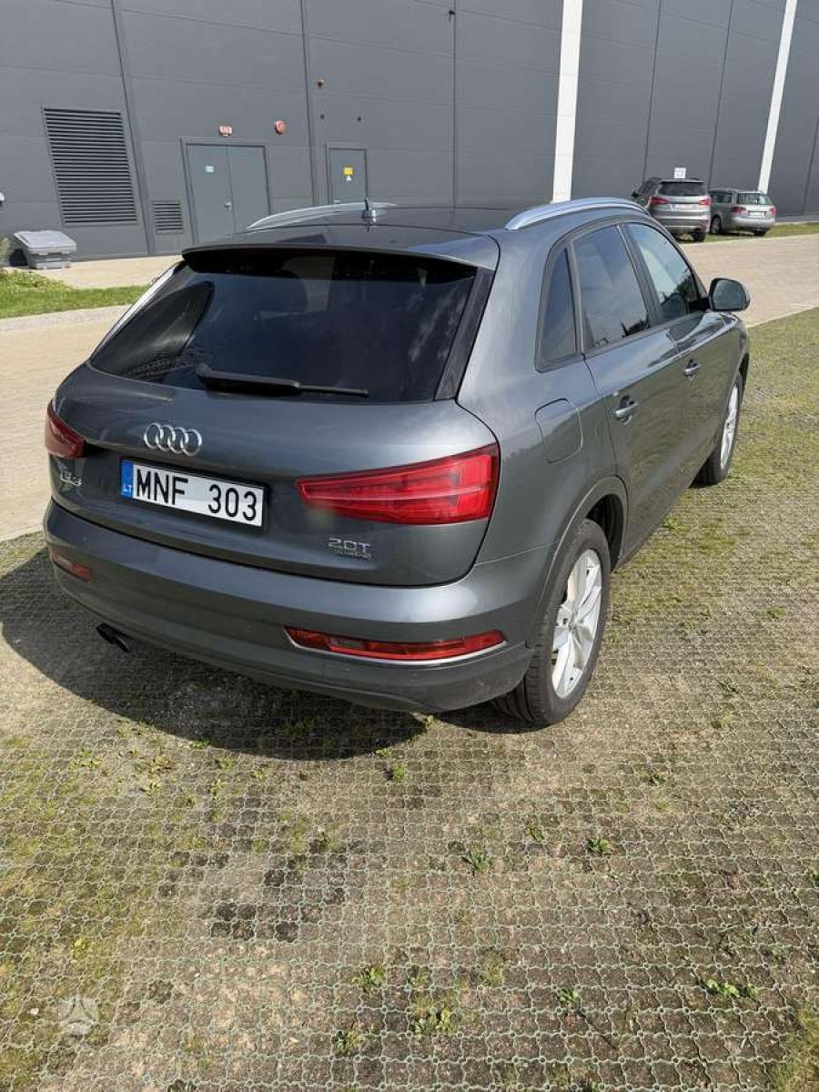 Pelēks Audi Q3 2016 Viļņa, ar dzinēja tilpumu 2.00 L un nobraukumu 95 tūkst. km par 13500 €, foto 5 vietnē AUTOMOTO.COM.LV