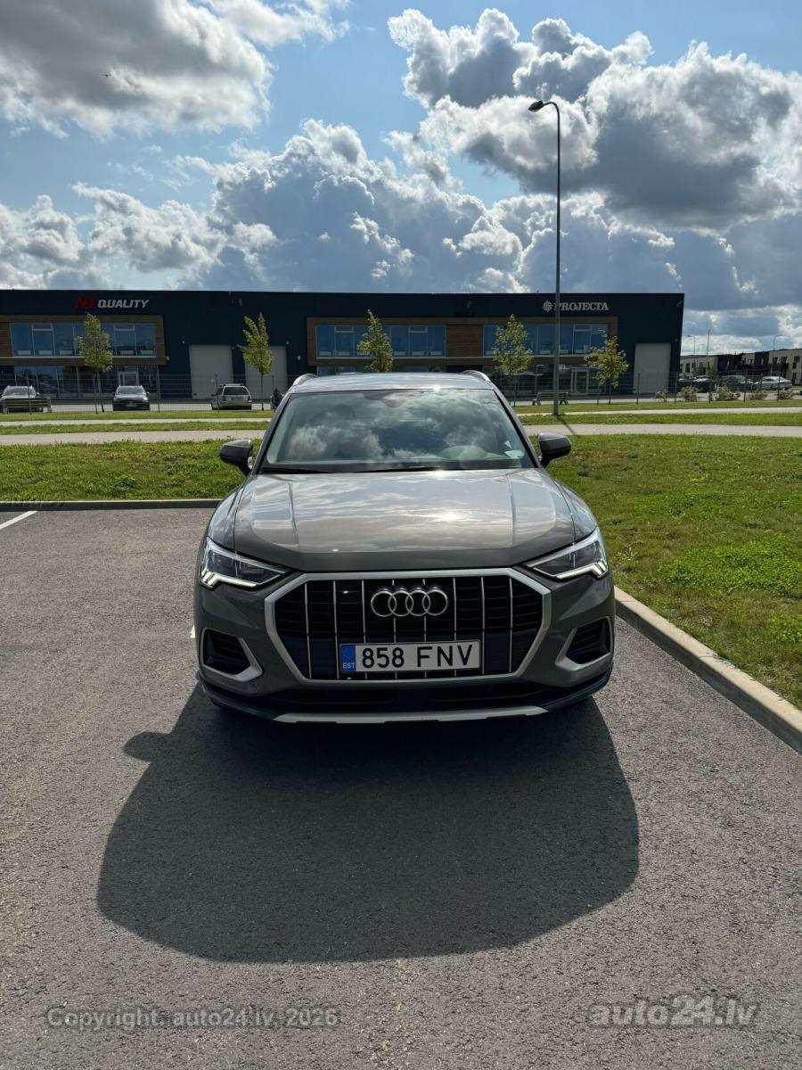 Grey Audi Q3 2020 in Tallinn, with an engine capacity of 1.50 L and mileage of 61 thousand km for 26000 €, photo 1 on AUTOMOTO.COM.LV