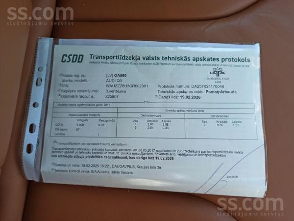 Oranžs Audi Q3 2012 Daugavpils, ar dzinēja tilpumu 2.00 L un nobraukumu 226 tūkst. km par 11550 €, foto 5 vietnē AUTOMOTO.COM.LV
