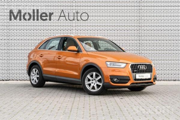 Orange Audi Q3 2012 in Riga, with an engine capacity of 2.00 L and mileage of 222 thousand km for 10900 €, photo 2 on AUTOMOTO.COM.LV