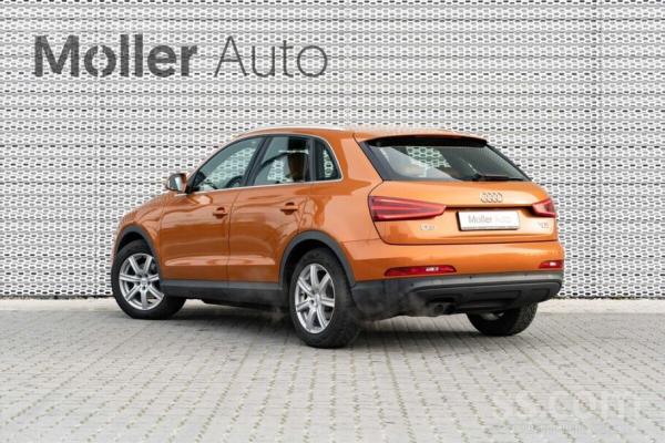 Orange Audi Q3 2012 in Riga, with an engine capacity of 2.00 L and mileage of 222 thousand km for 10900 €, photo 3 on AUTOMOTO.COM.LV